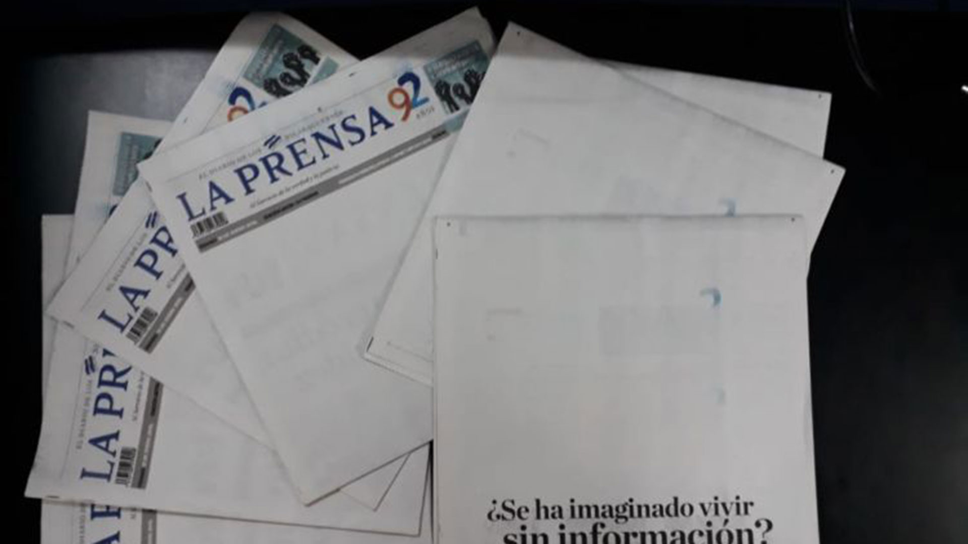 La Prensa De Nicaragua Publicó Su Portada En Blanco Por La Censura Del