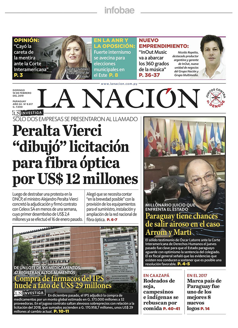 La Nacion Paraguay 10 De Febrero De 2019 Infobae