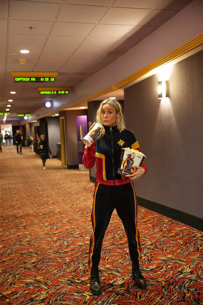 Brie Larson celebró el récord mundial de «Capitana Marvel ...