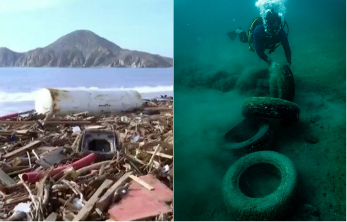 Llantas Botellas Estufas La Basura Que Se Acumula En El Mar De Cabo San Lucas Infobae