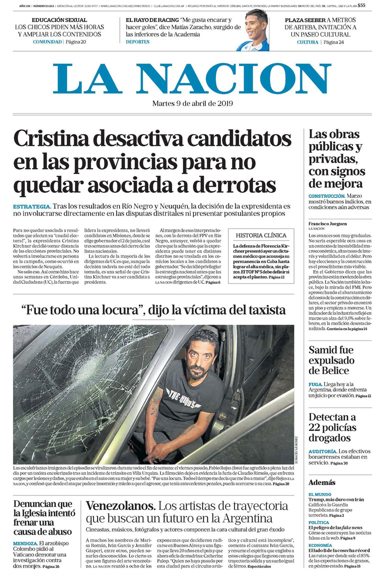 La Nación Argentina 9 De Abril De 2019 Infobae