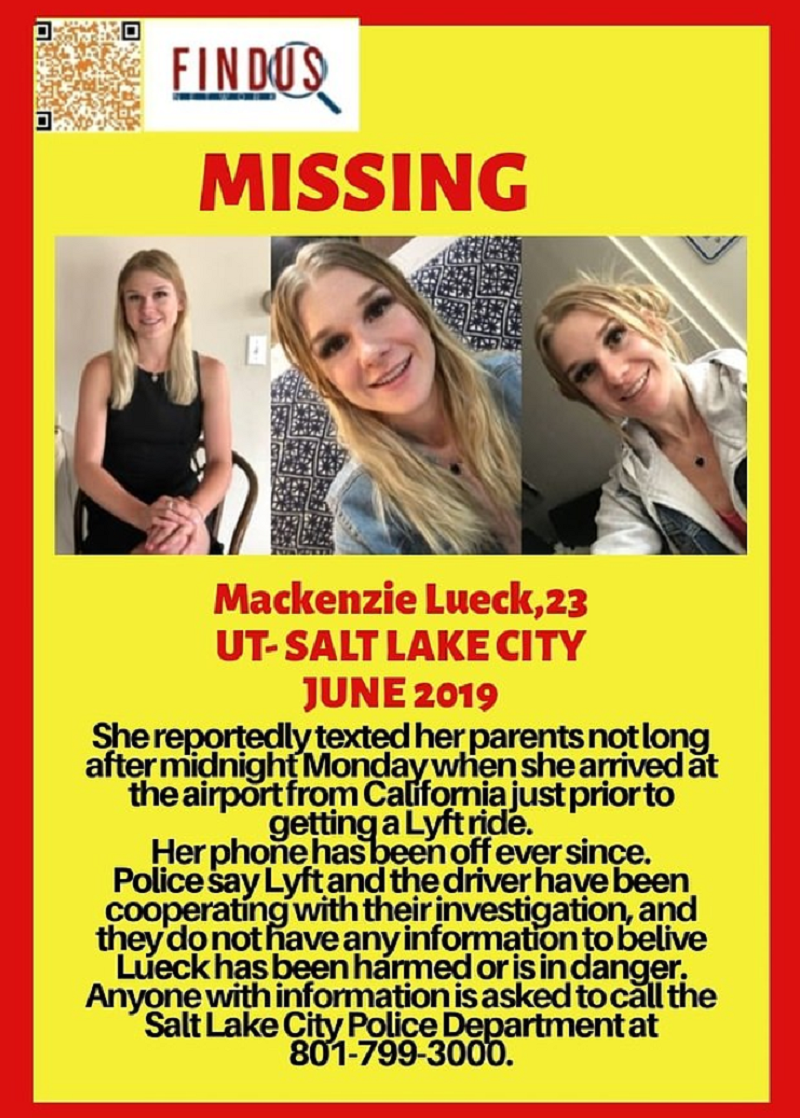 Encontraron El Cuerpo De Mackenzie Lueck La Joven Desaparecida En Utah Infobae
