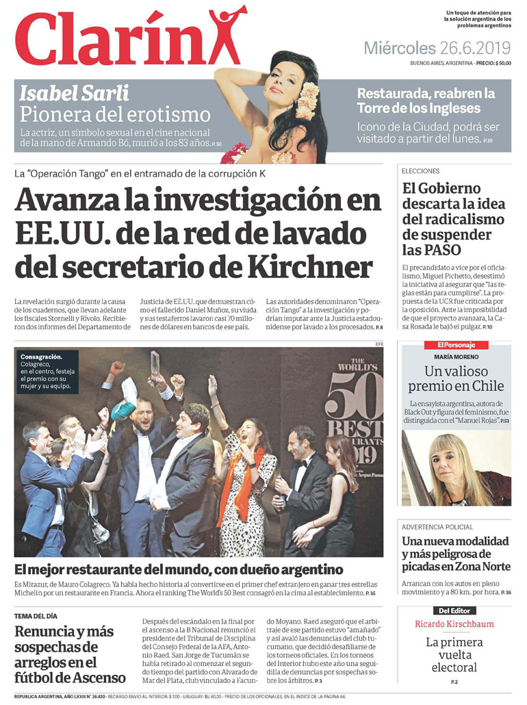 Clarin Argentina 26 De Junio De 2019 Infobae 
