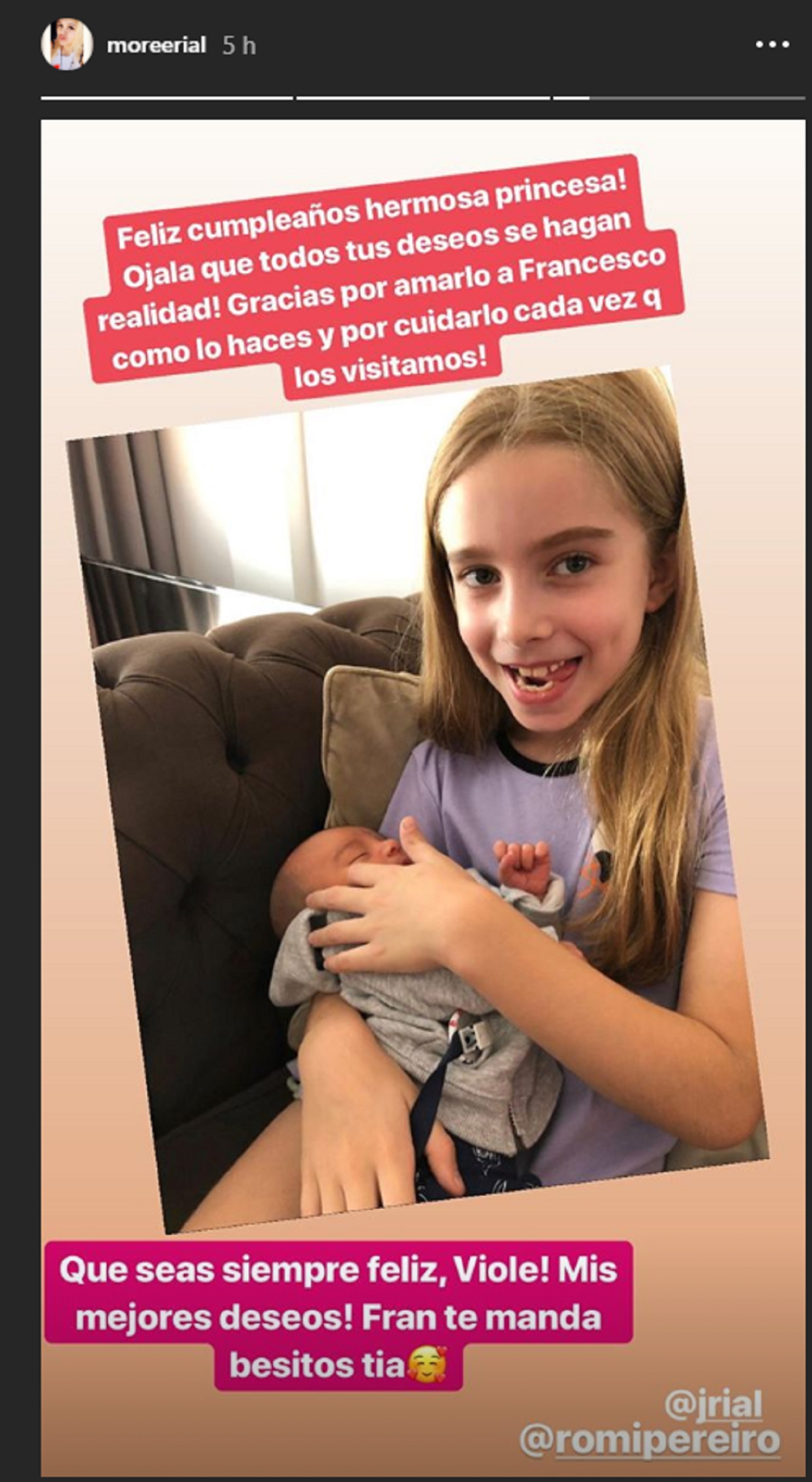 El Tierno Saludo De Cumpleaños De Jorge Rial A La Hija Mayor De Romina 8960