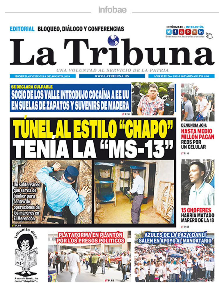 La Tribuna Honduras 9 De Agosto De 2019 Infobae