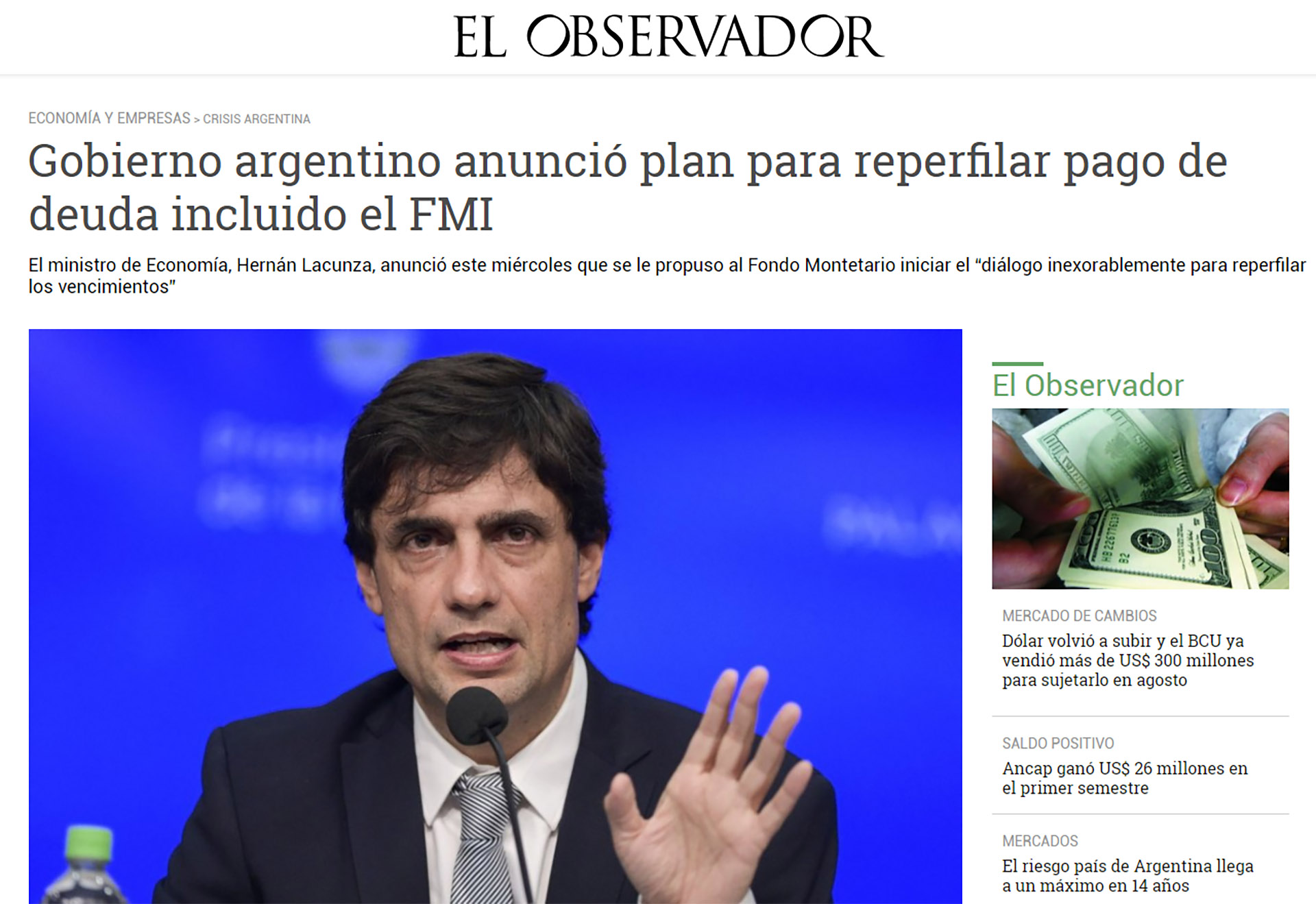 Cómo Reflejaron Los Medios Internacionales El Anuncio Argentino De 4258