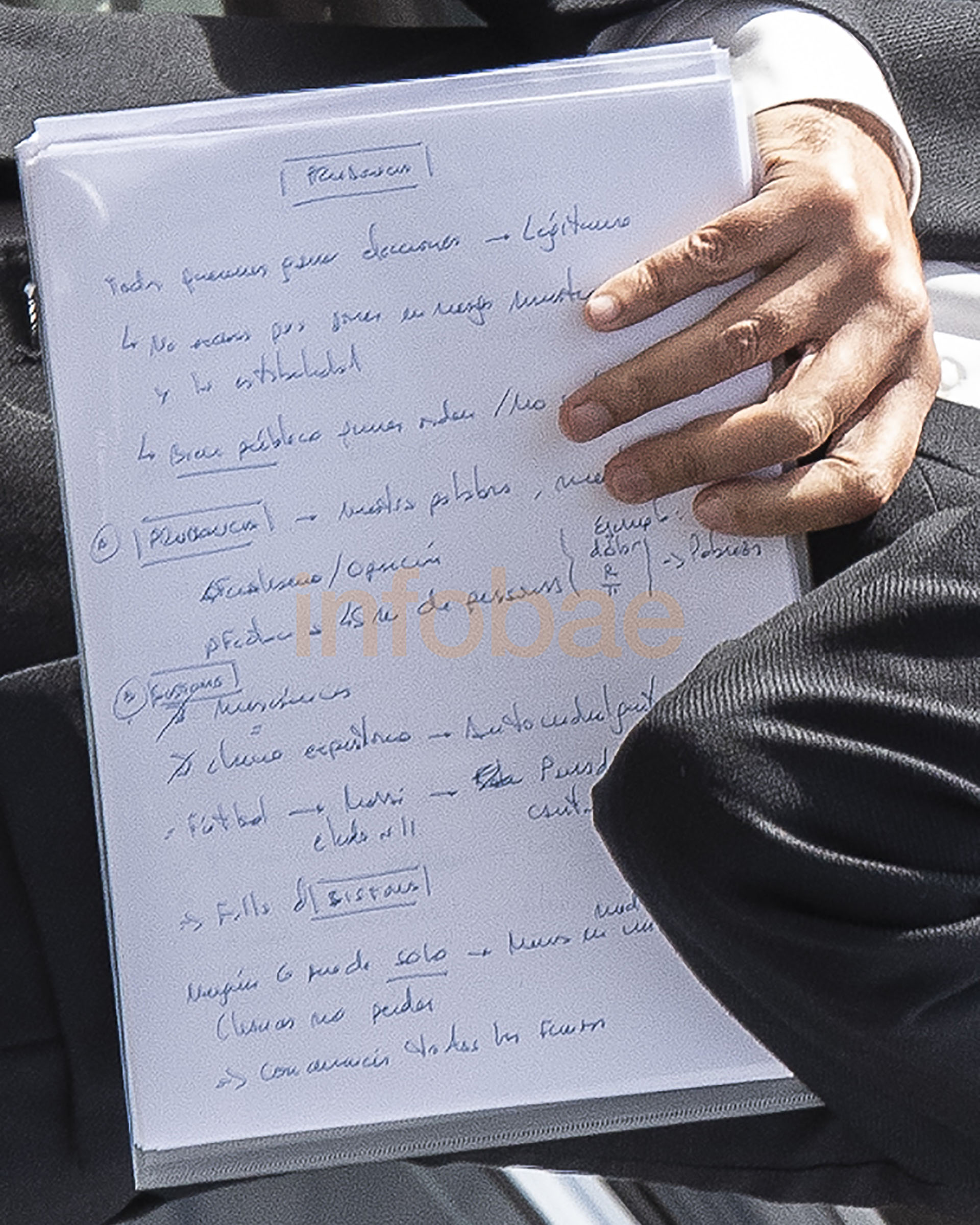 Los Apuntes De Hernán Lacunza Para La Reunión De Gabinete En Casa 6783