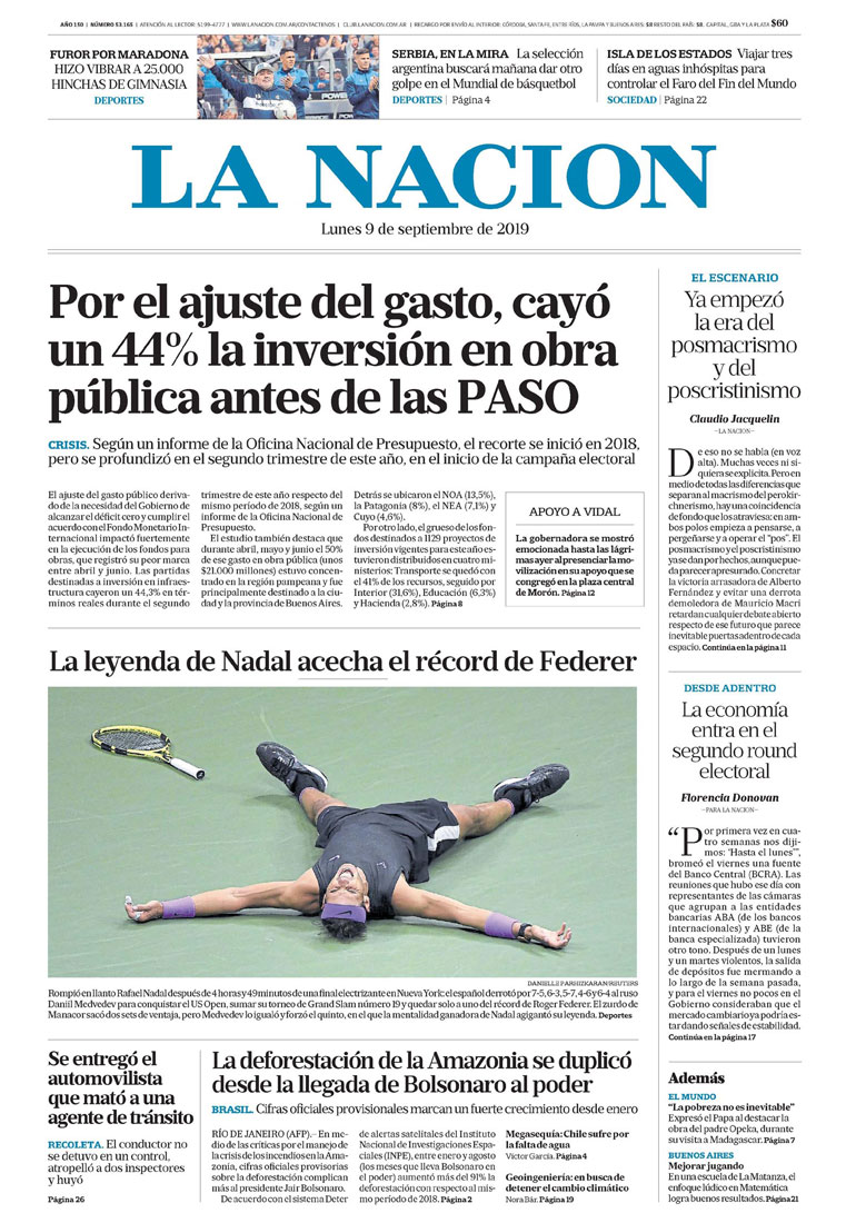 La Nacion Argentina 9 De Septiembre De 2019 Infobae