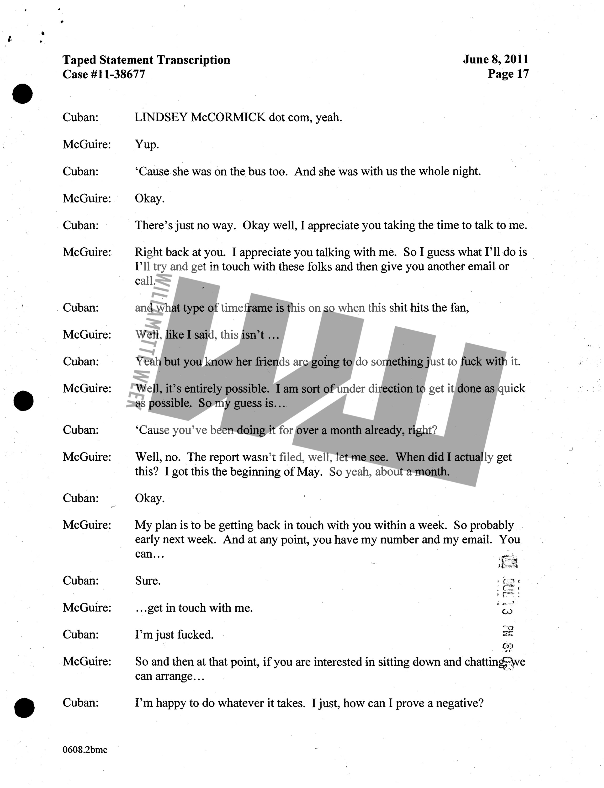 Here’s the Full 2011 Police Report and Interview Transcript With Dallas ...