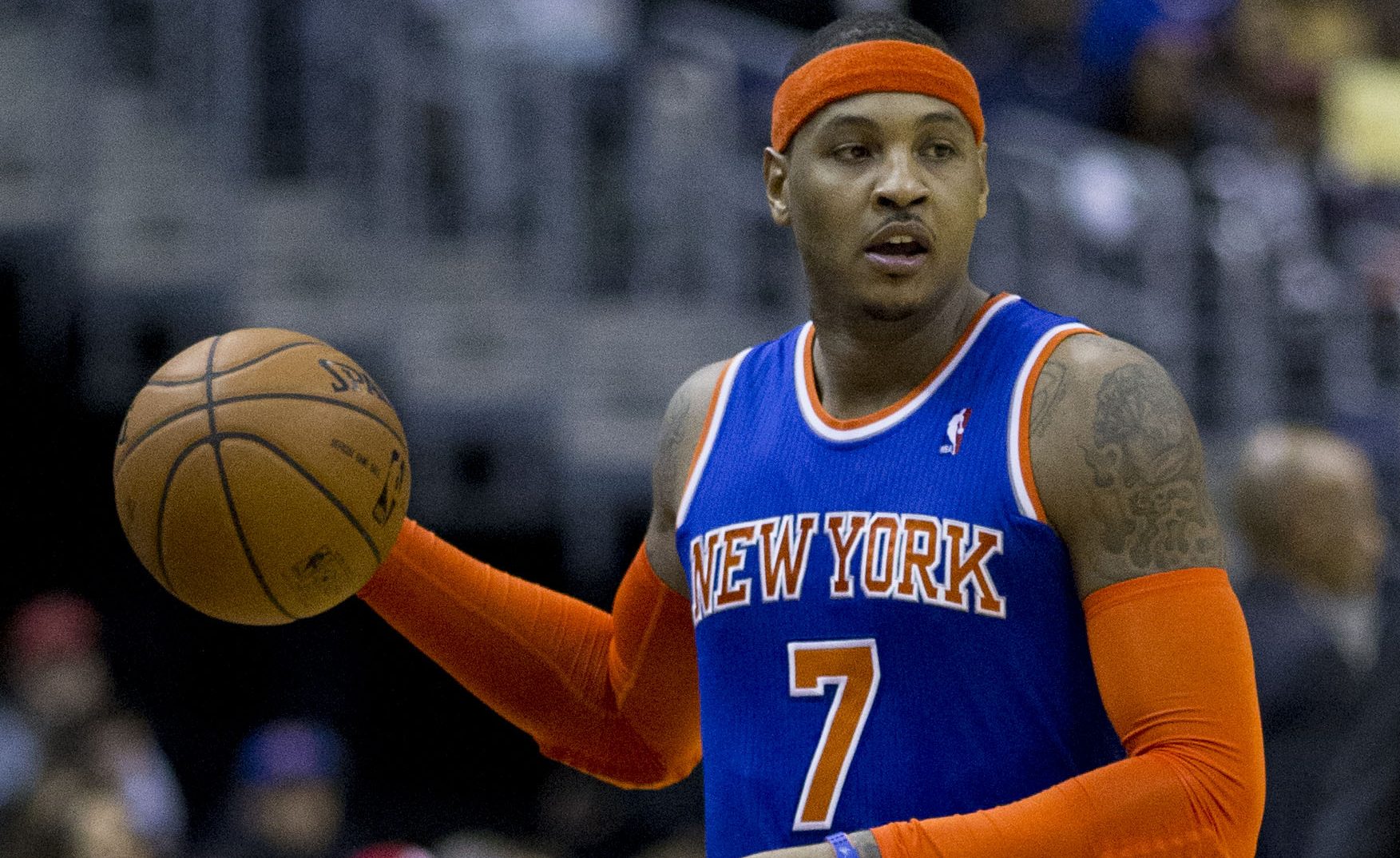Carmelo Anthony Sleeping