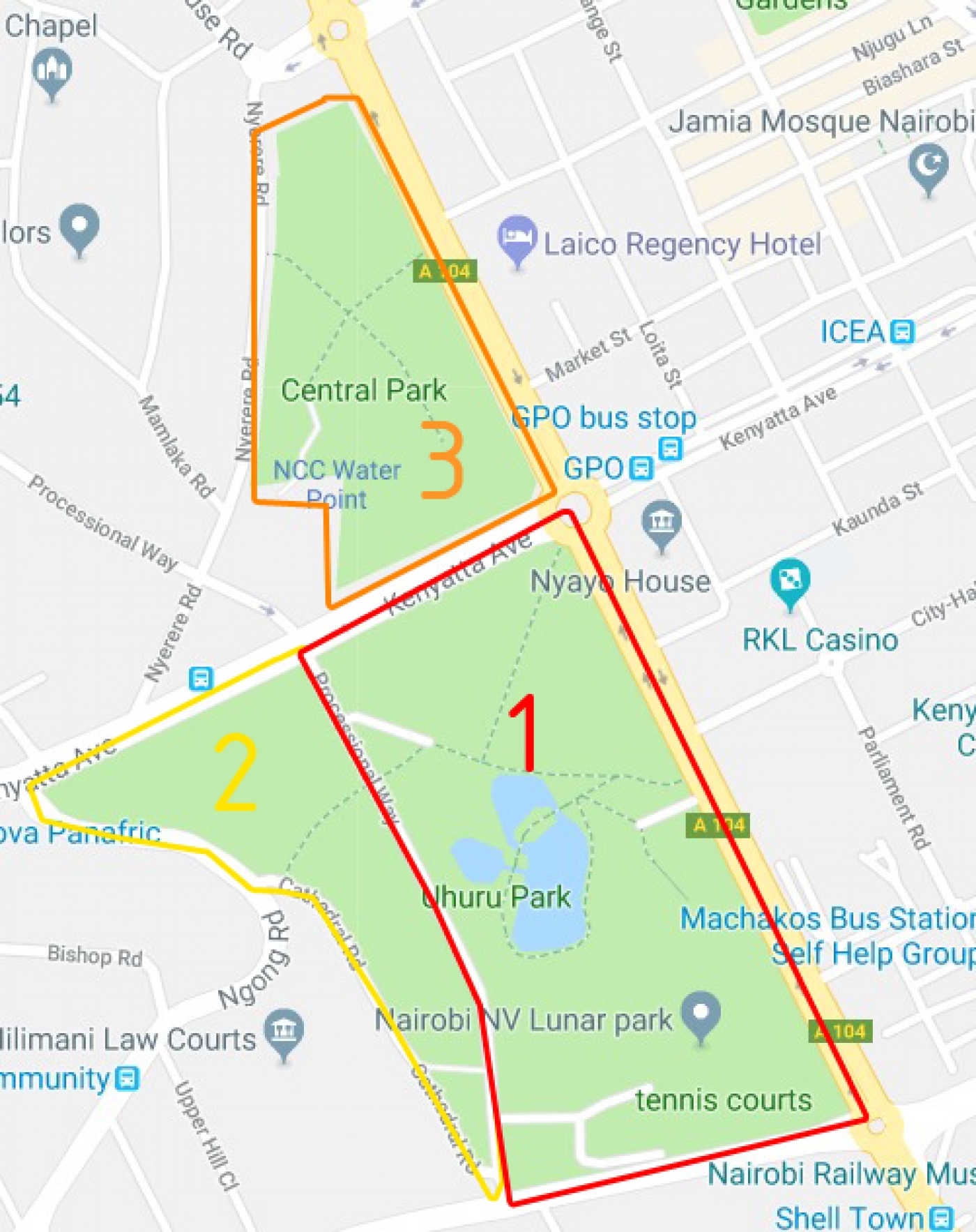 Design project for Concepts for Uhuru Park Renewal Project in Kenya ...