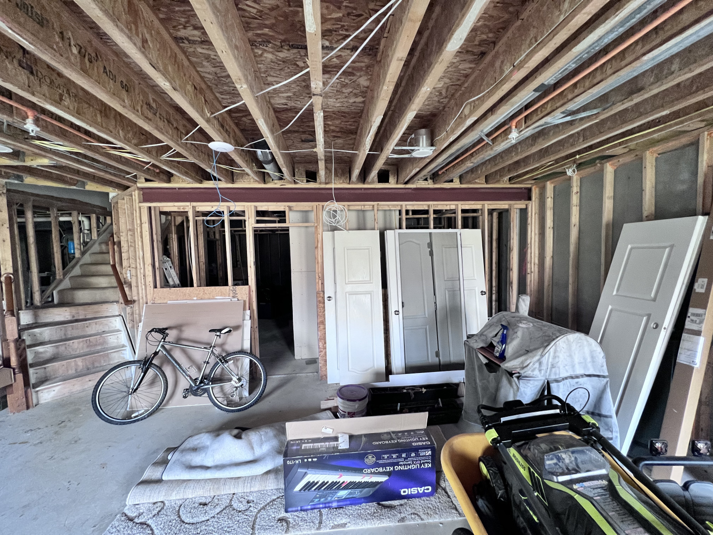 Design project for Amazing Modern Zen Basement with golf course water ...