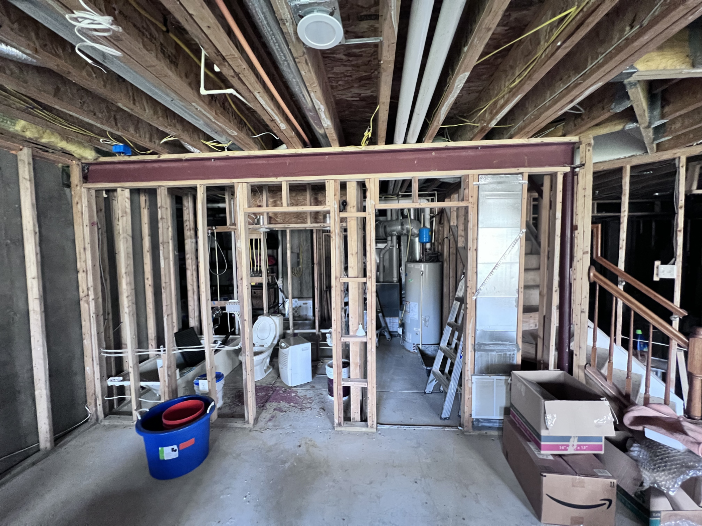 Design project for Amazing Modern Zen Basement with golf course water ...