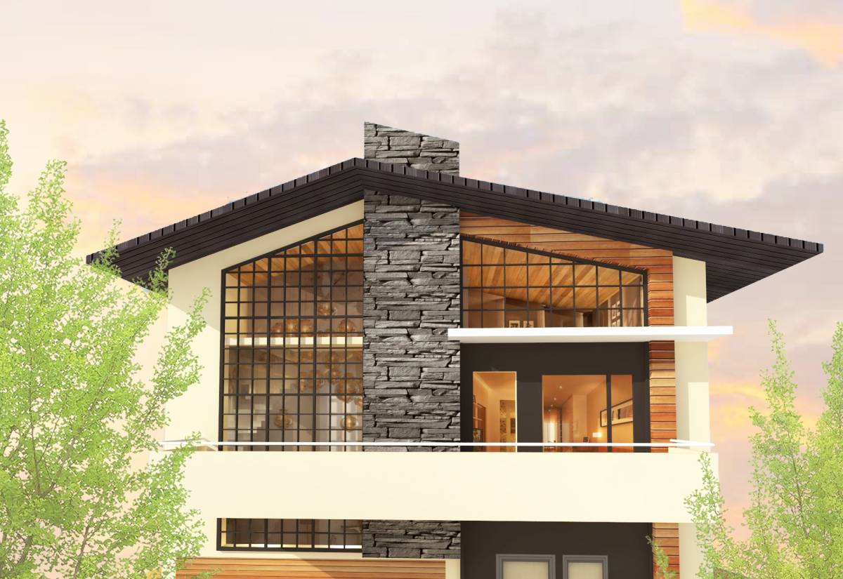 Design project for Modern Maisonette with Attic Space and Detached ...