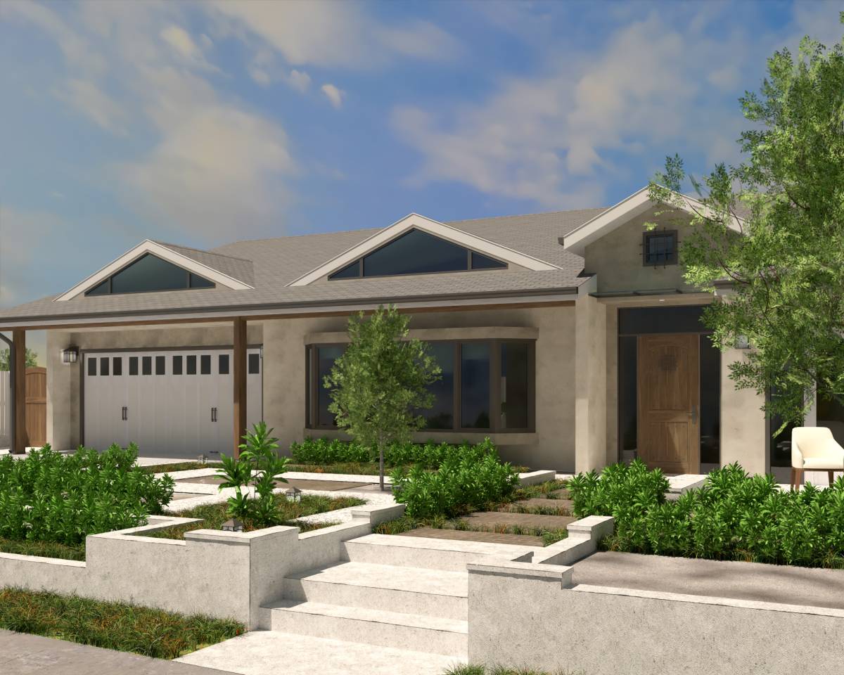 Design project for Modernize Front Exterior of Laguna Beach Ranch-Style ...