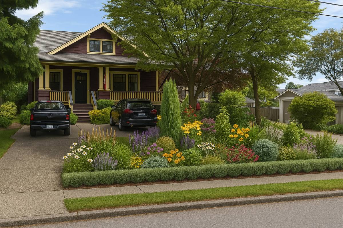 Design project for Front yard boulevard landscape in Canada | Arcbazar