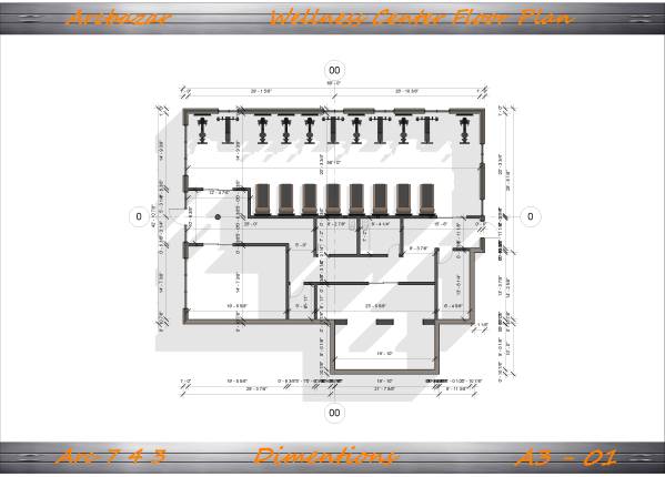 Design project for Wellness Center Floor Plan in United States | Arcbazar