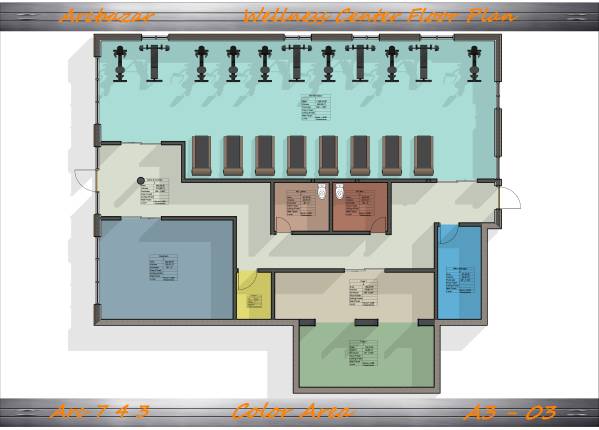 Design project for Wellness Center Floor Plan in United States | Arcbazar