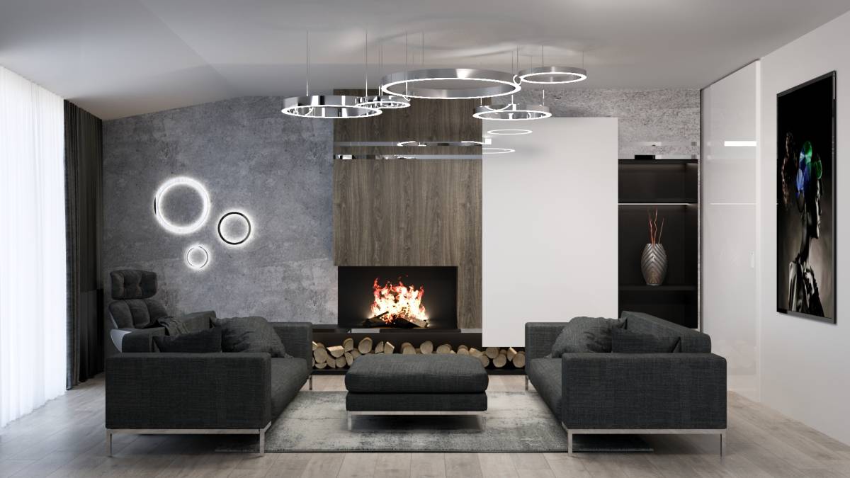 Design project for Modern & simple chimney wall in Austria | Arcbazar