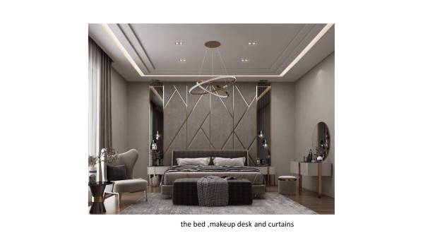 Design project for Furniture and decoration of the bedroom in Romania ...