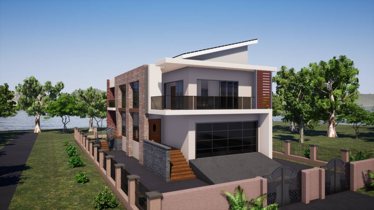 Design project for Modern Contemporary Corner Lot Design on a 50 ...