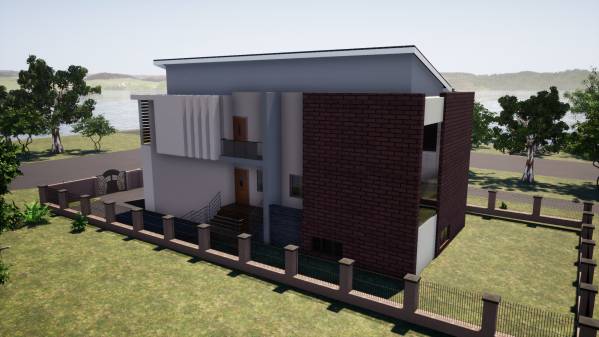 Design project for Modern Contemporary Corner Lot Design on a 50 ...