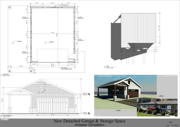 Design project for New Detached Garage & Storage Space in United States ...