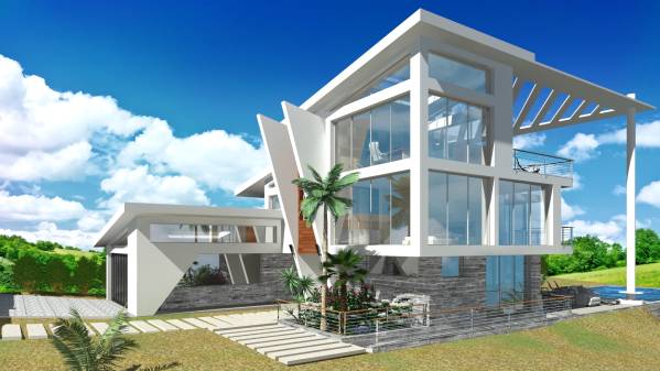 Design project for Modern Family Villa with Alpine Views in Germany in ...