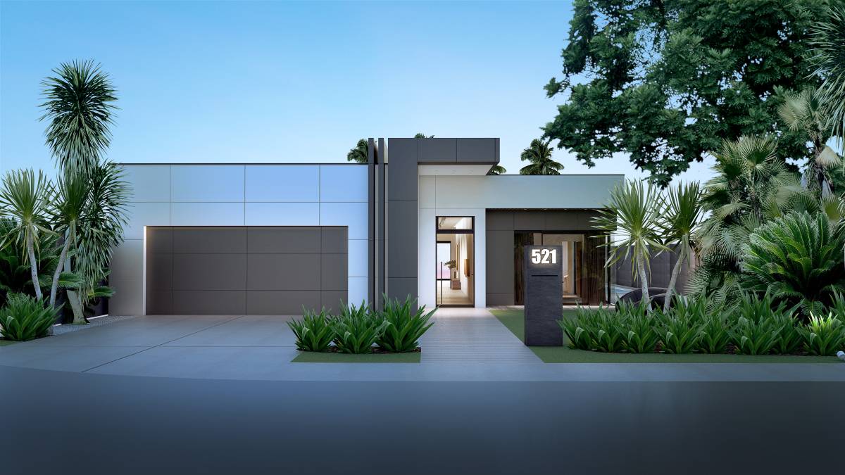 Design project for Modern Australian house facade in Australia | Arcbazar