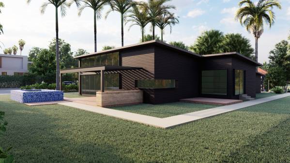 Müstakil Evler MimarSingle Line Architecture - Prototype Florida Home ...