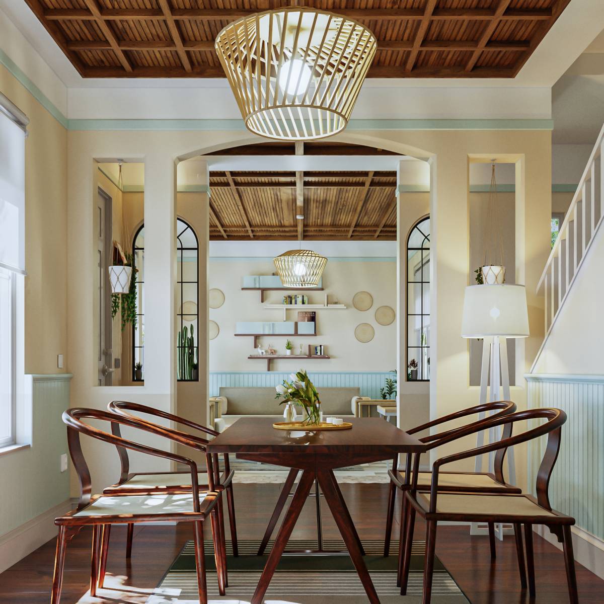 Design project for Decorating Diningroom and living room and flowing ...