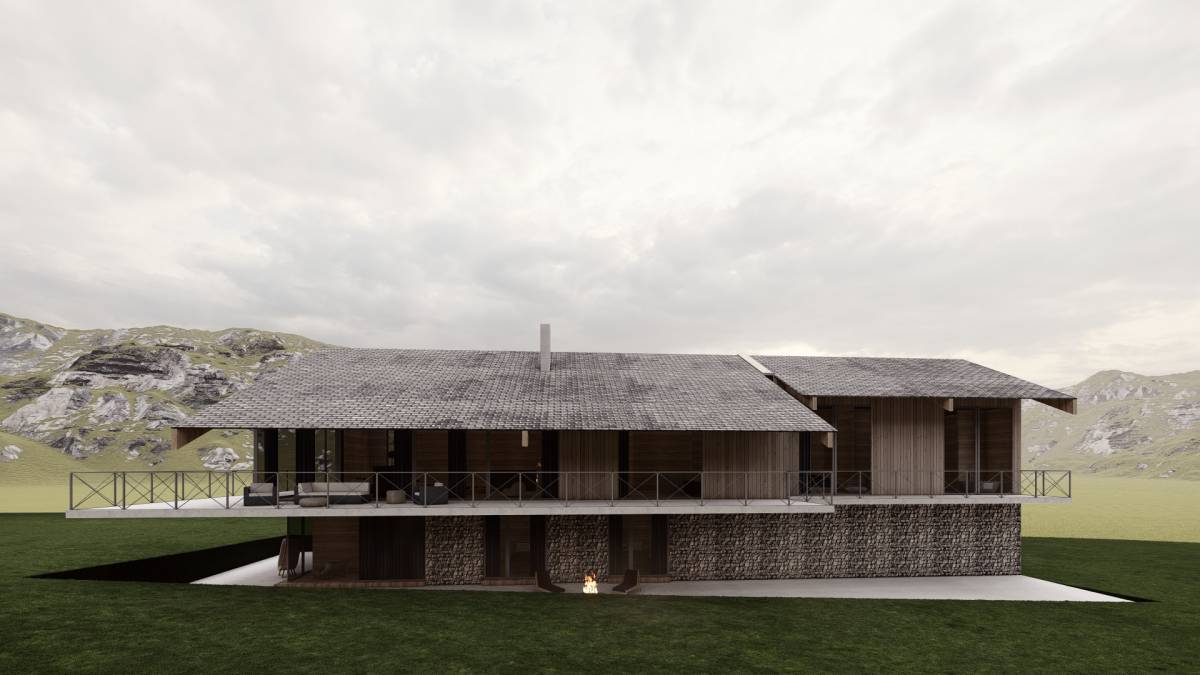 Design project for Rustic Modern Mountain House in United States | Arcbazar