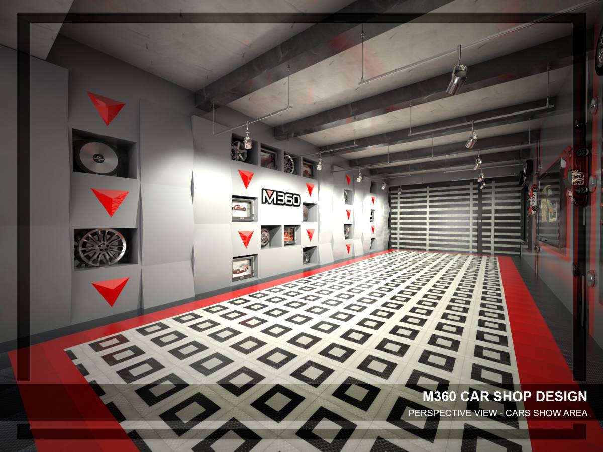 Design project for M360 Car Shop Design in Saudi Arabia | Arcbazar