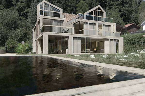 Design project for Modern Family Villa with Alpine Views in Germany in ...