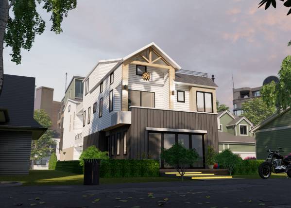 Design project for Brand New Construction Rendering - Corona Del Mar ...