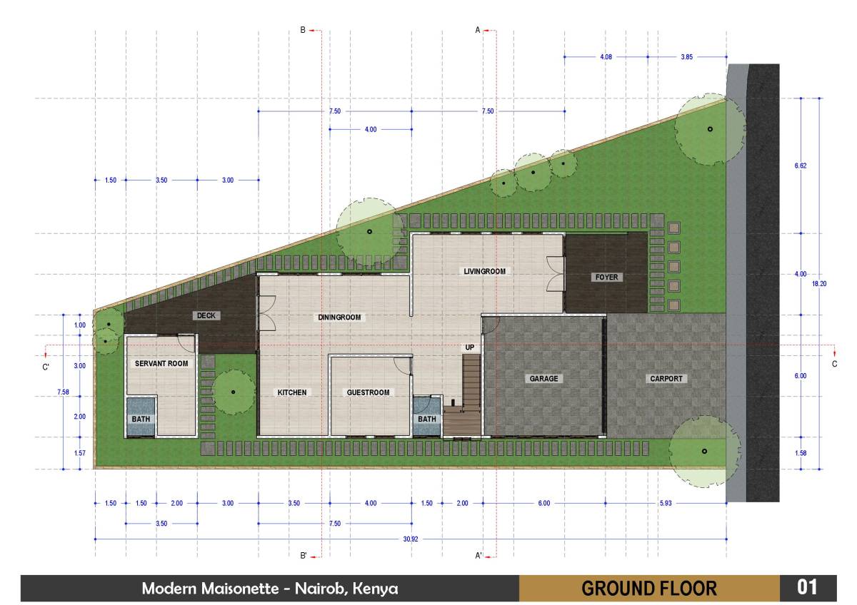 Design project for Modern Maisonette with Attic Space and Detached ...
