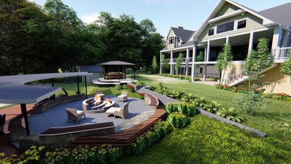 Design project for Lakefront Backyard Landscaping - wide open yard ...