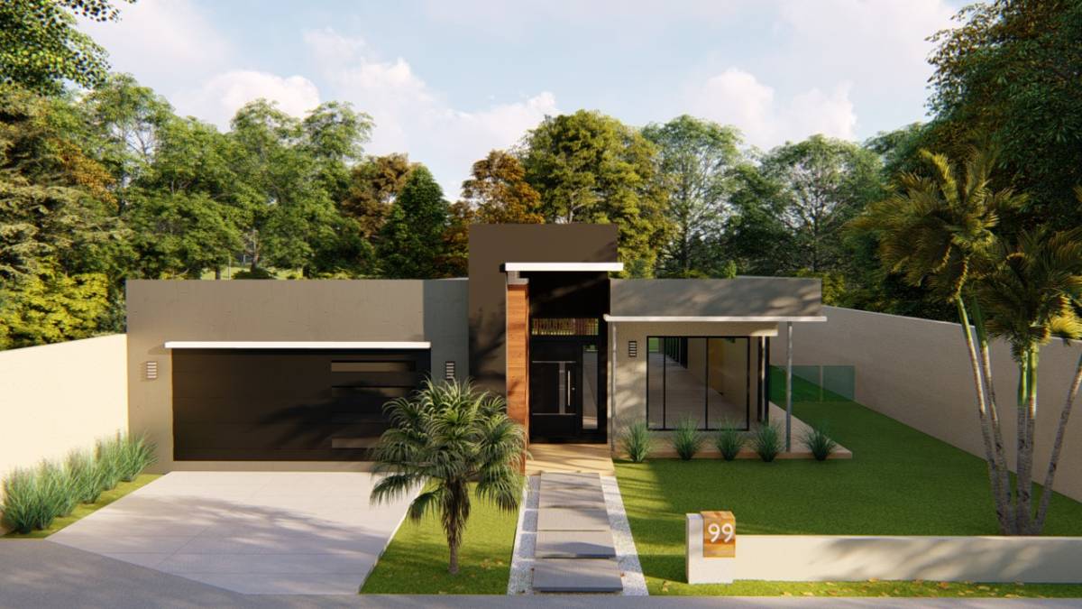 Design project for Modern Australian house facade in Australia | Arcbazar