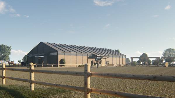 Design project for Hobby Farm/Horse Barn Front Facade & Landscaping ...