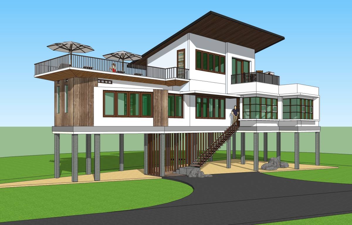 Design project for Triangular Beach Home in United States | Arcbazar