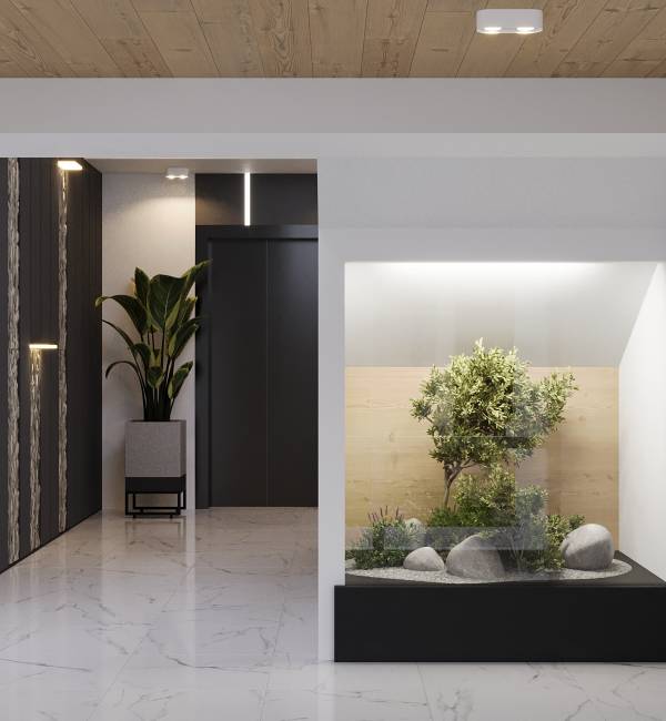 Design project for Building lobby entry design, 2nd floor hallways and ...