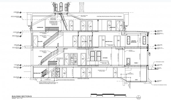 Design project for reconfigure stair to basement, create a small ...