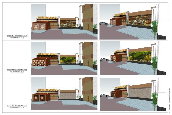 Design project for Strip mall boundary wall renovation in Saudi Arabia ...