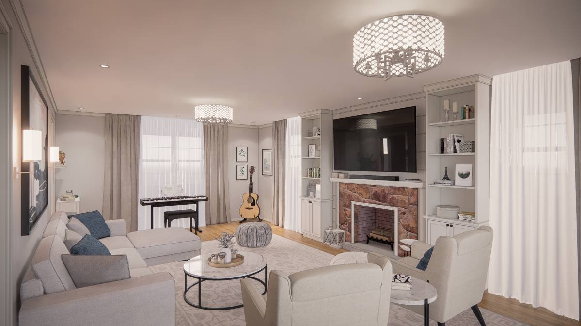 Design project for Living Room renovation in United States | Arcbazar