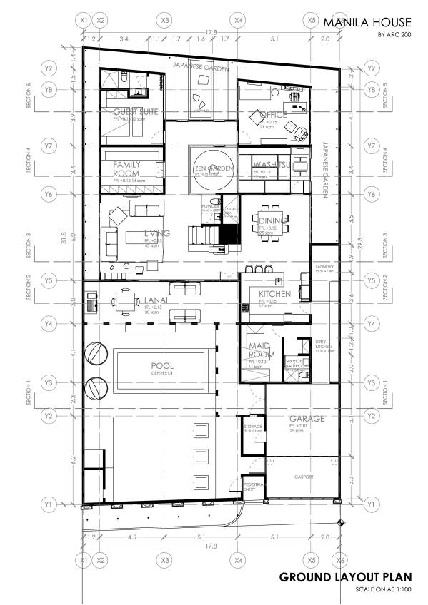 Design project for Family House in Manila in Philippines | Arcbazar