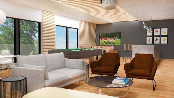 Design project for Apartment Clubhouse Renovation, Exterior and ...