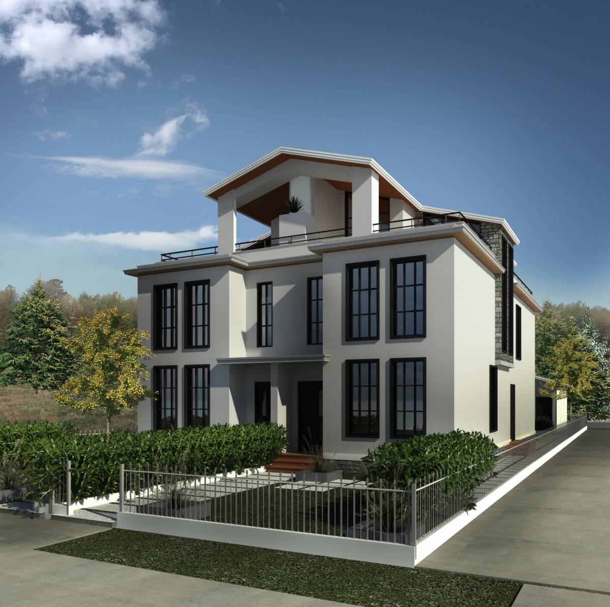 Design project for New Build - Soft Modern Duplex in United States ...