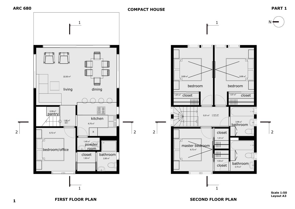 Design project for Compact House in United States | Arcbazar