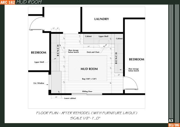 Design project for mud room in United States | Arcbazar