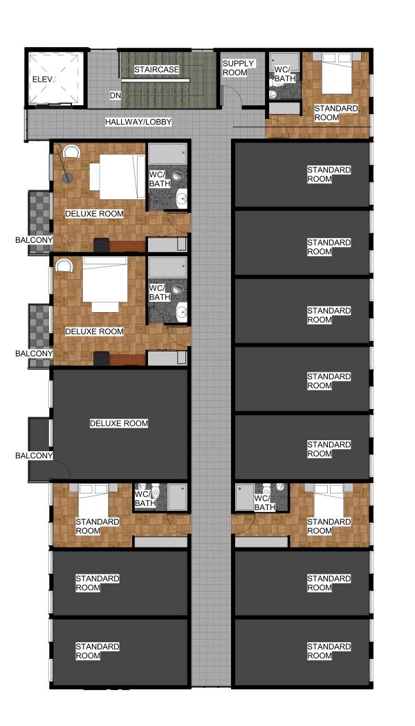 Design project for Three Star Hotel in a small town in India | Arcbazar